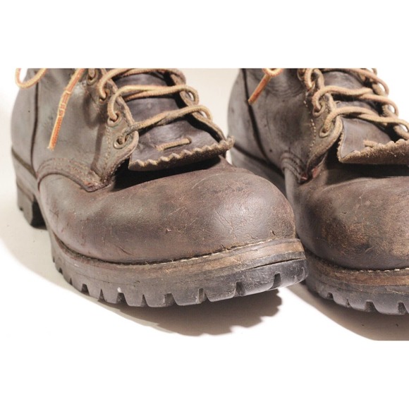 Danner | Shoes | Vintage Danner Distressed Heavy Worn Brown Leather ...